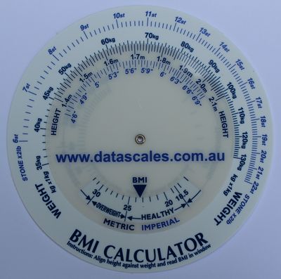 BMI Calculators, BMI Calculator Wheels, Body Mass Index | Datascales